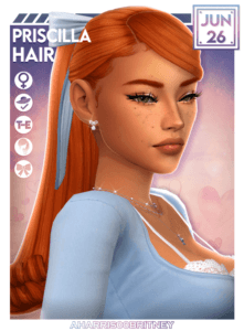 Priscilla Hair | Public on June 26th, 2026 by aharris00britney - Sims 4 ...
